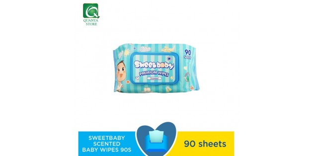 Sweet Baby Premium Wipes Scented with Aloe Vera 90 Sheets