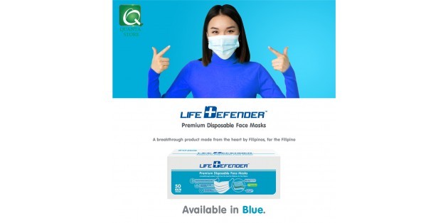 Life Defender Disposable Face Masks 50s - BLUE
