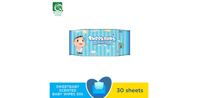 Sweet Baby Premium Wipes Scented with Aloe Vera 30 Sheets