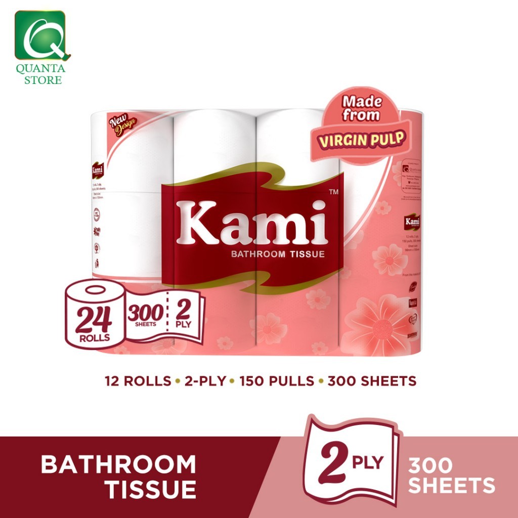 Kami Bathroom Tissue 2 Ply 12 Rolls