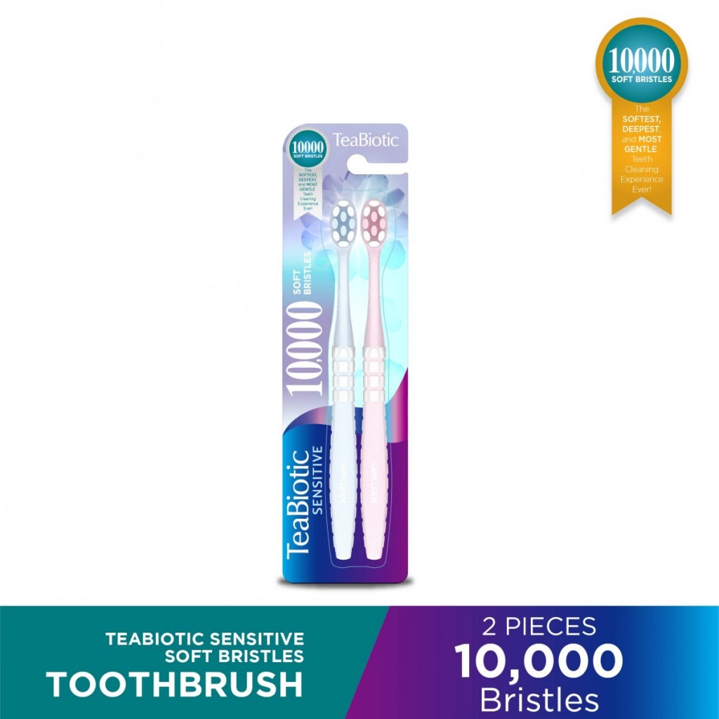 TeaBiotic Sensitive Toothbrush w/ 10,000 Bristles