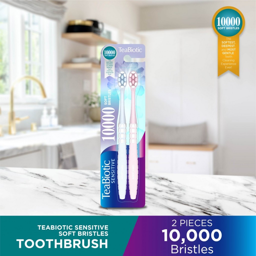 TeaBiotic Sensitive Toothbrush w/ 10,000 Bristles