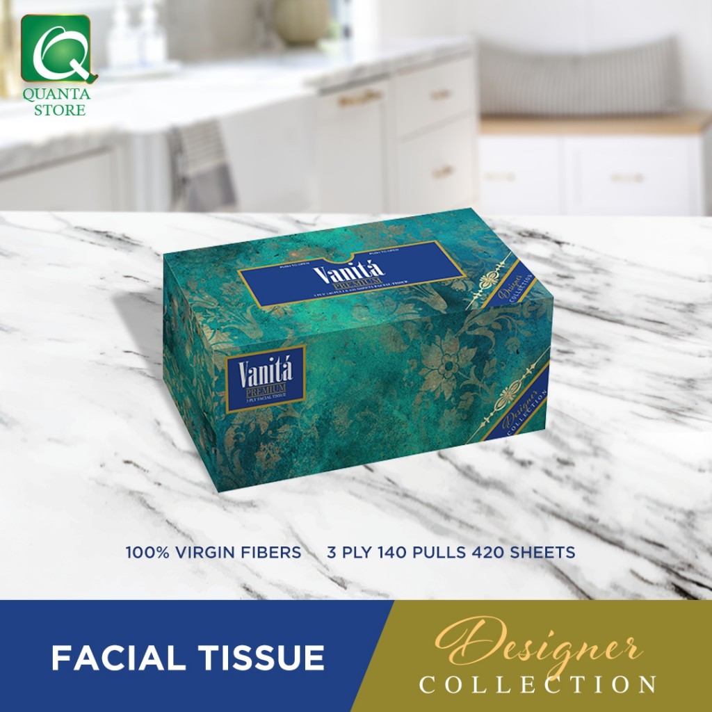 Vanita Premium Facial Tissue Designer's Collection Emerald